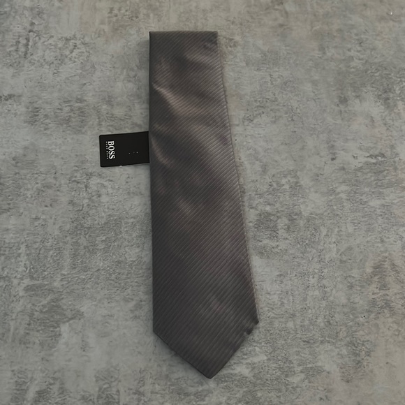 Hugo Boss | Accessories | Nwt Hugo Boss Mens Silver Tie | Poshmark